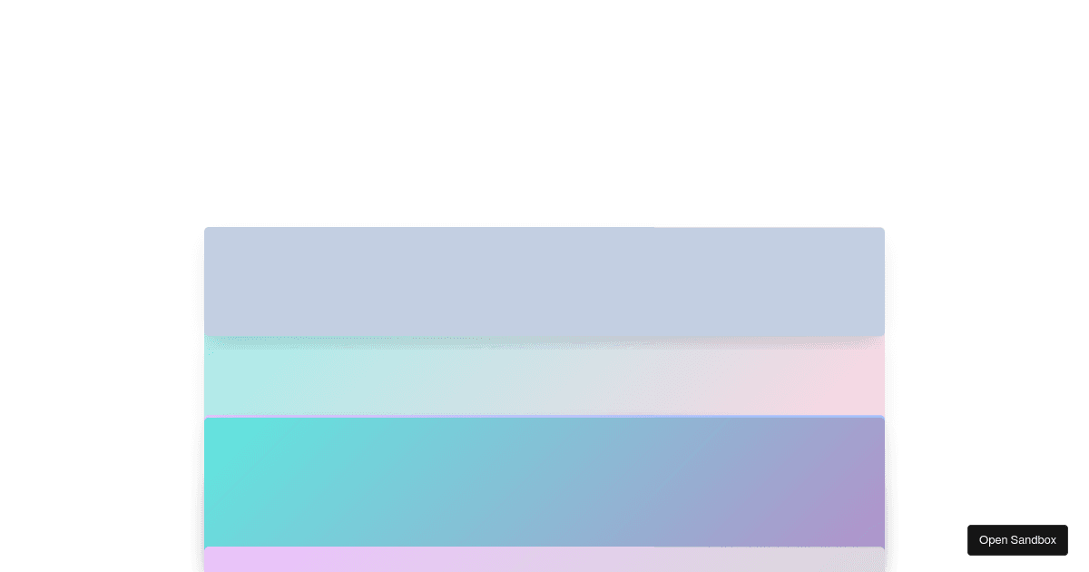 Spring List Reordering Codesandbox