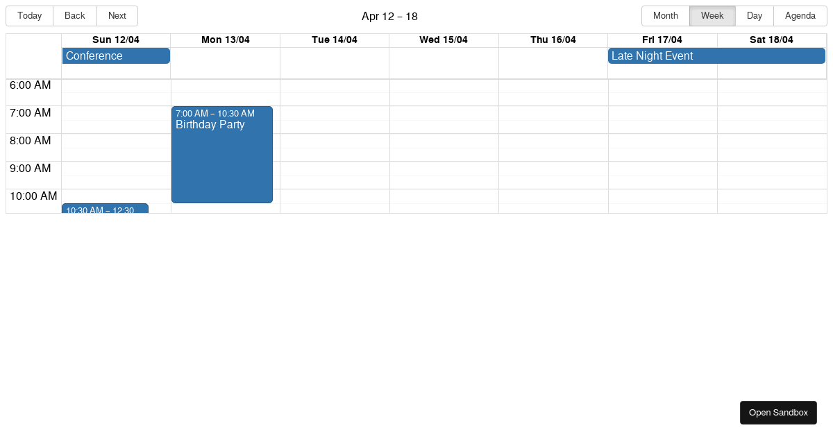React Big Calendar Drag And Drop Events Between Months Forked Codesandbox