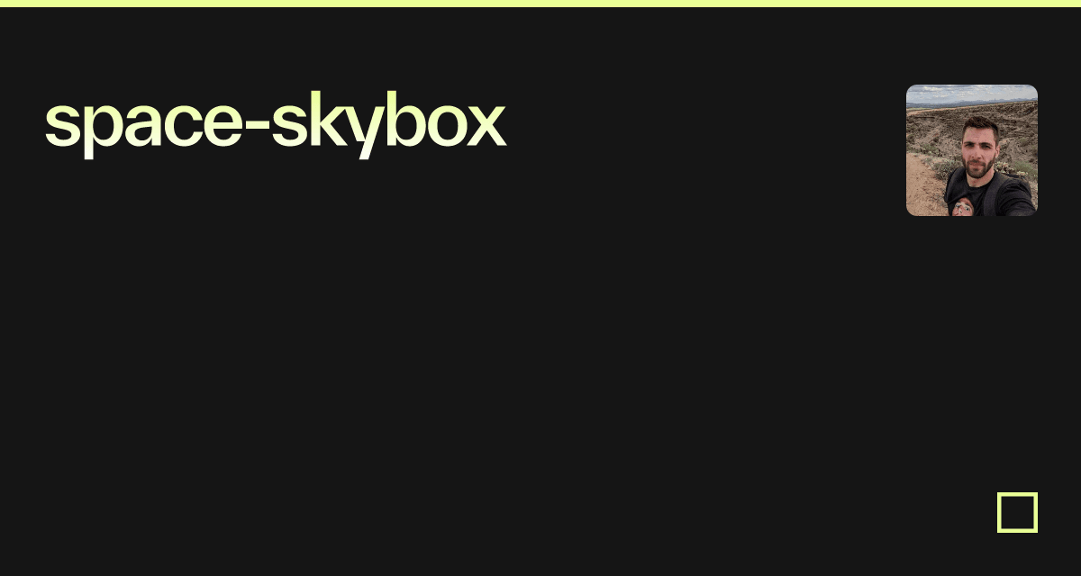 space-skybox - Codesandbox