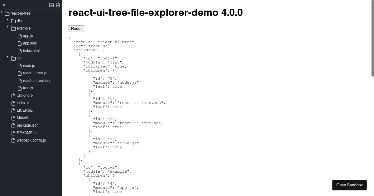 React-UI-tree File Explorer Demo - Codesandbox React-UI-tree File Explorer Demo - Codesandbox