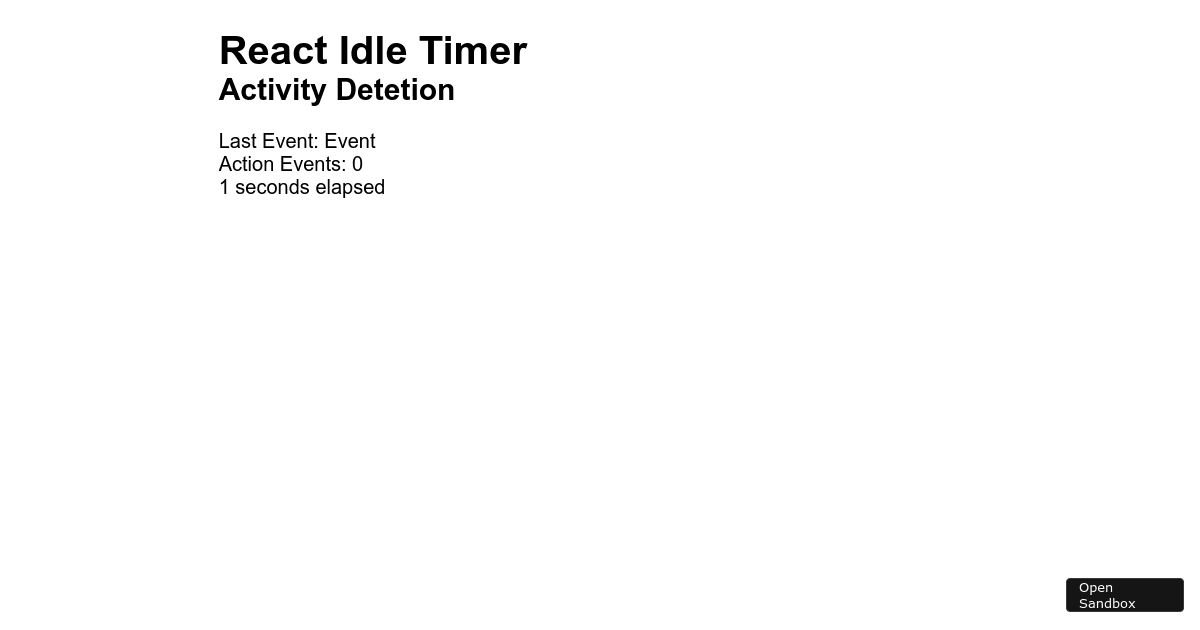 activity-detection - Codesandbox