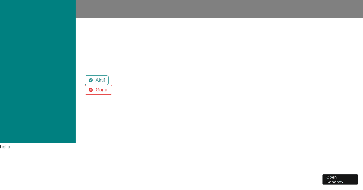 latihan (forked) - Codesandbox