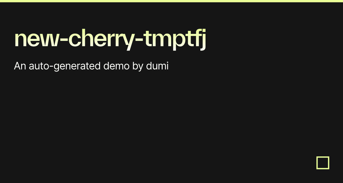 new-cherry-tmptfj - Codesandbox