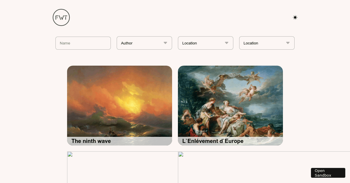 gallery - Codesandbox
