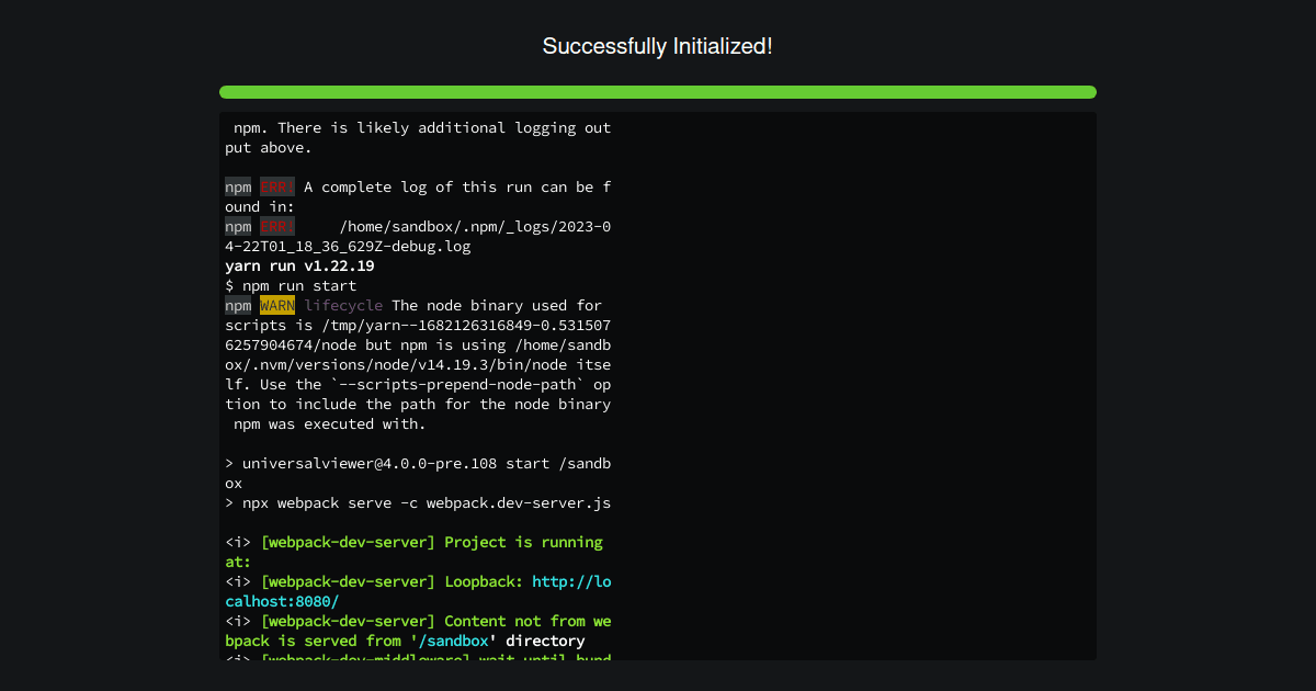 universalviewer - Codesandbox