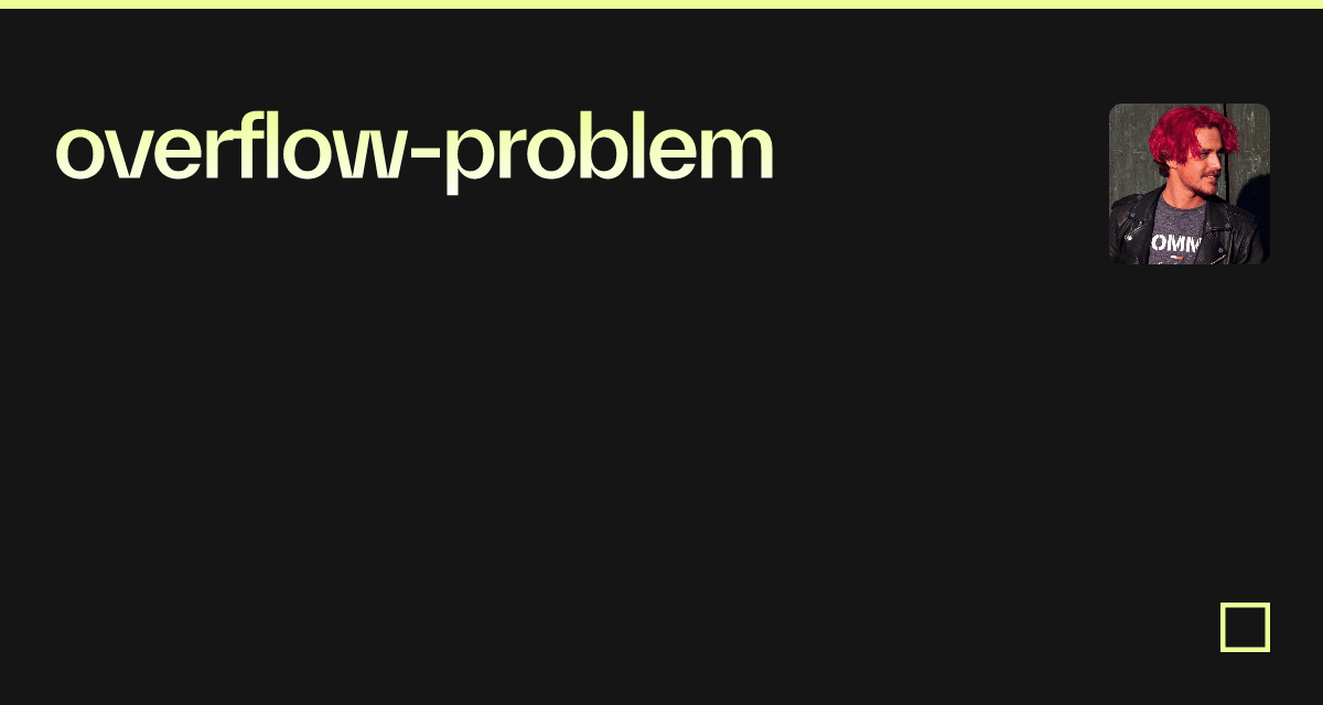 overflow-problem - Codesandbox