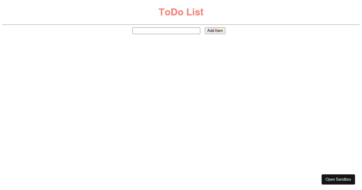 todolist - Codesandbox