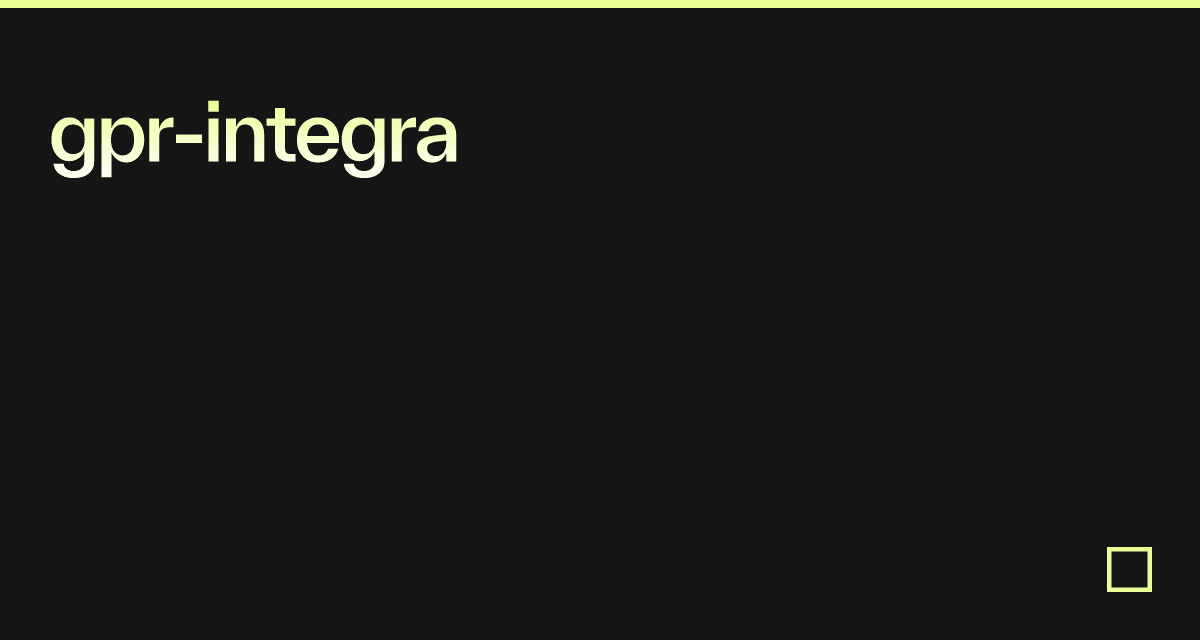 gpr-integra - Codesandbox