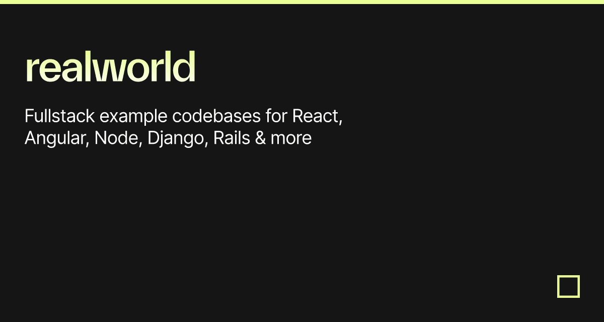 realworld - Codesandbox