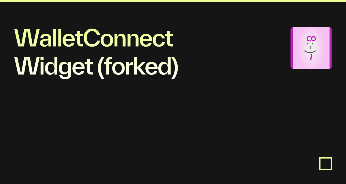 WalletConnect Widget (forked) - Codesandbox