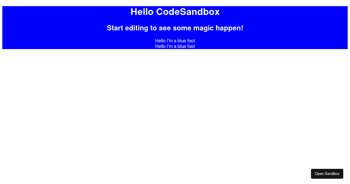 Conditional rendering - Exempel - Codesandbox