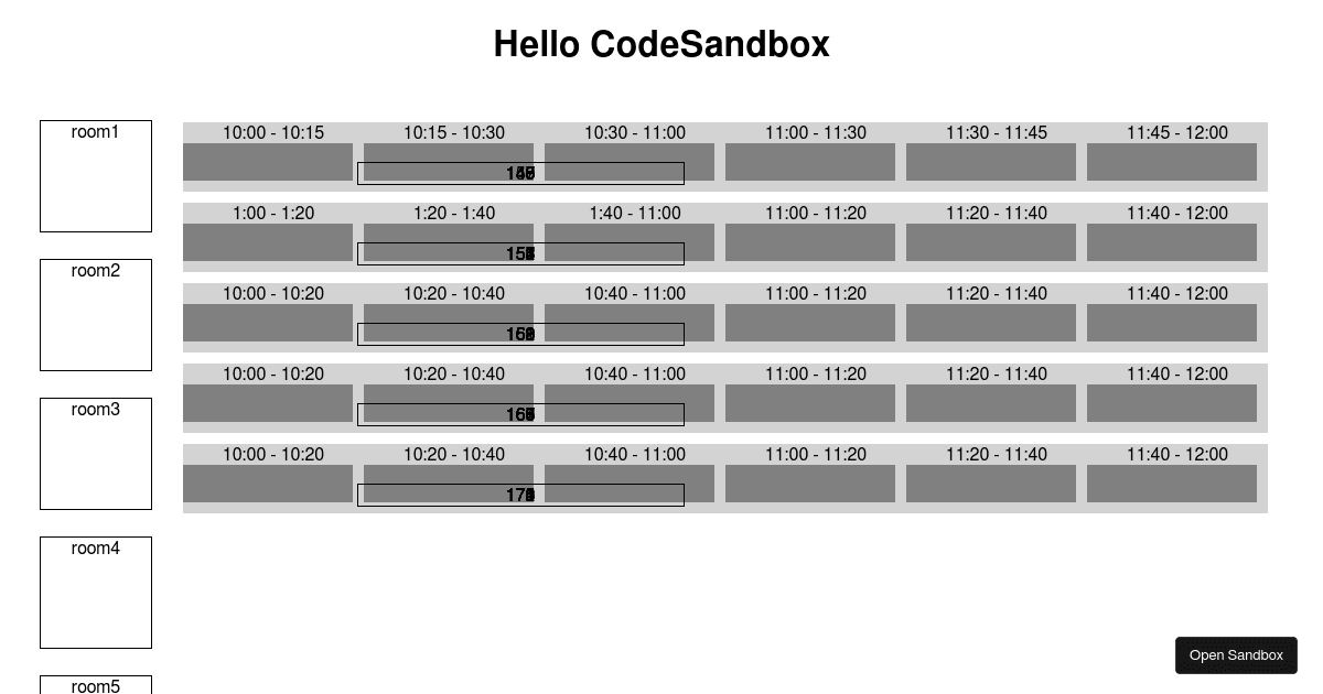 calendar - Codesandbox