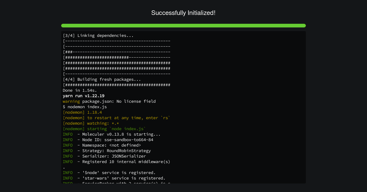 Moleculer axios mixin - Codesandbox