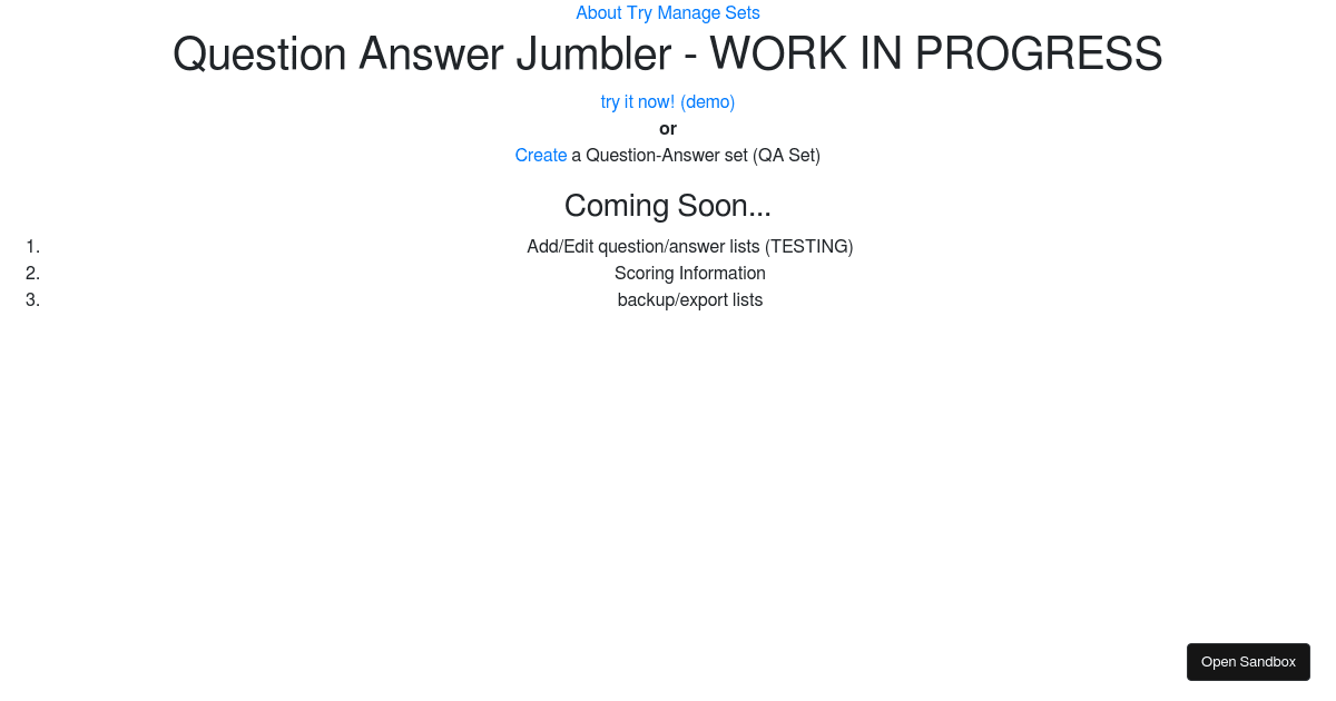 answer-jumbler - Codesandbox