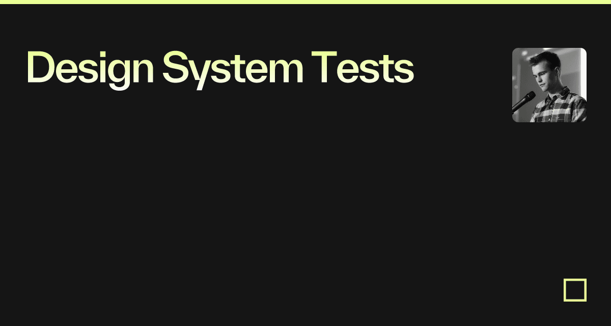 Design System Tests - Codesandbox