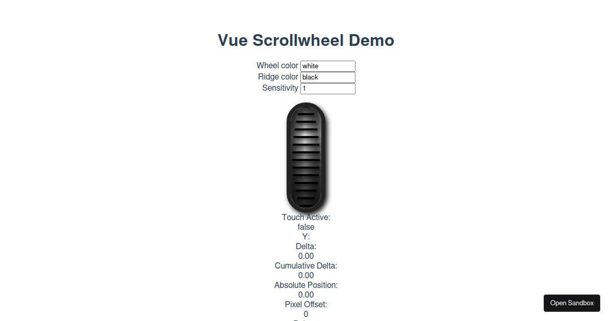 Vue Scrollwheel Demo - Codesandbox
