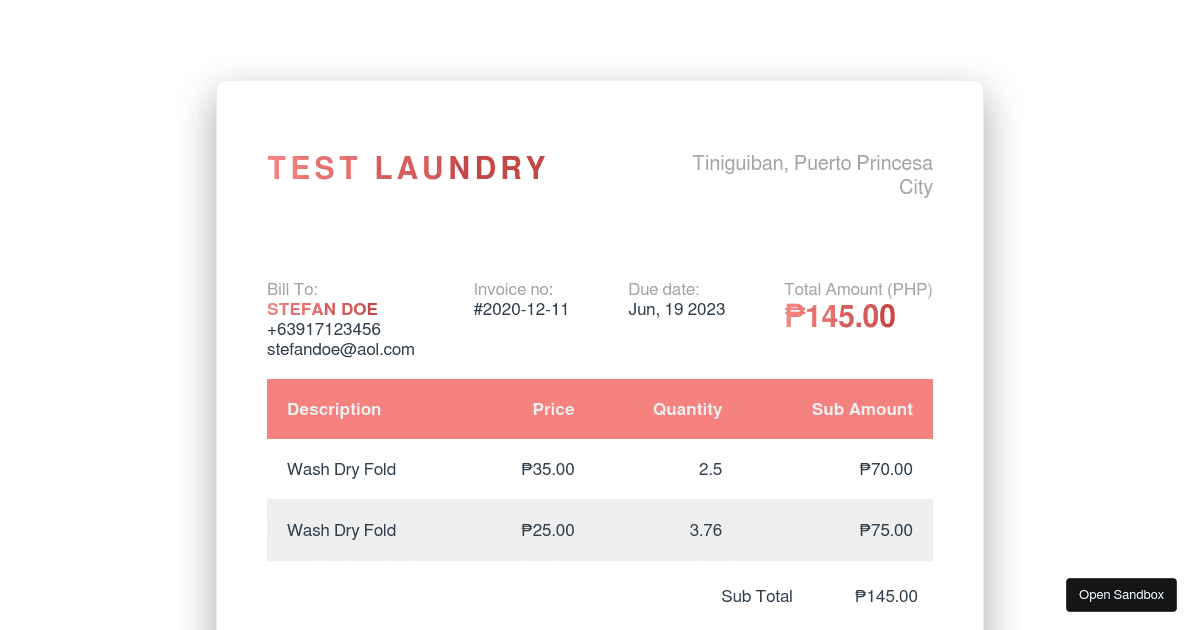 vue-invoice (forked) - Codesandbox