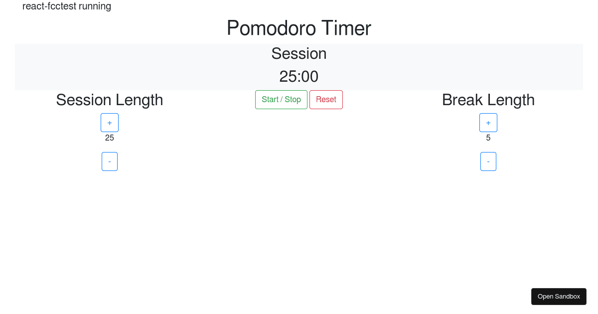 fcc_pomodoro_clock - Codesandbox