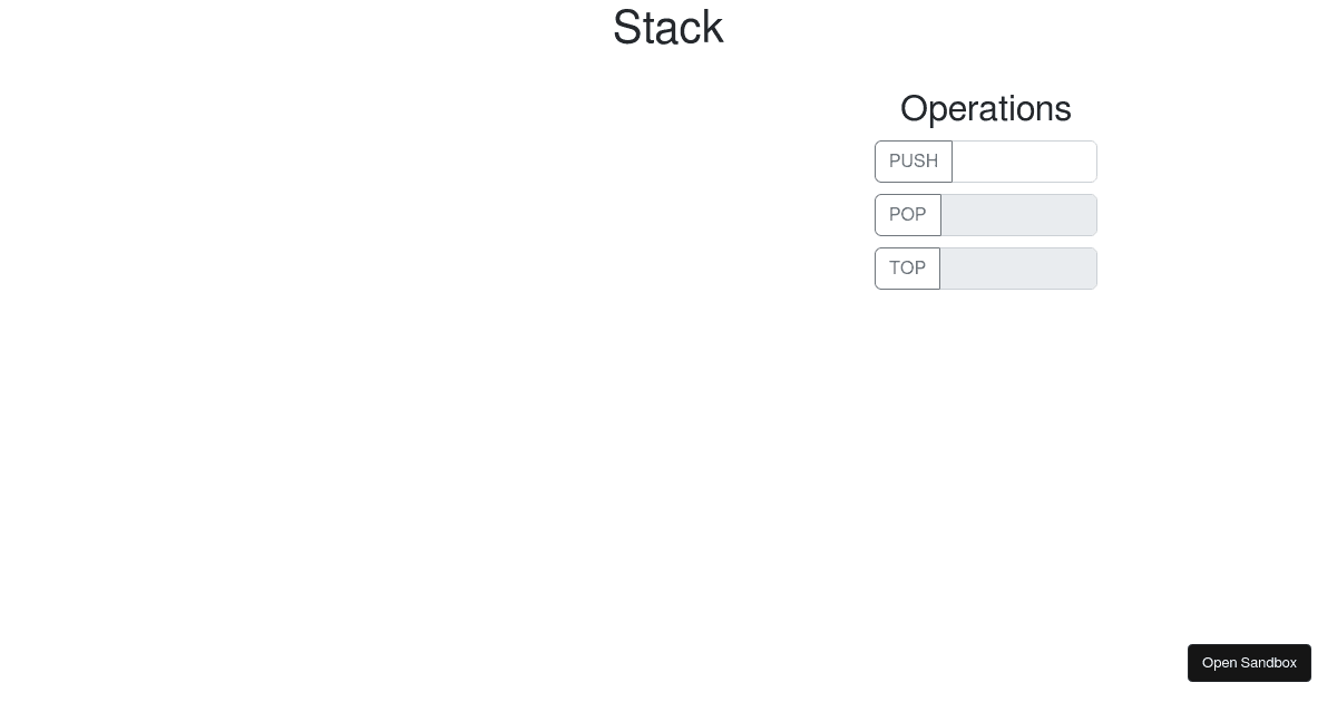Stack-Representation - Codesandbox