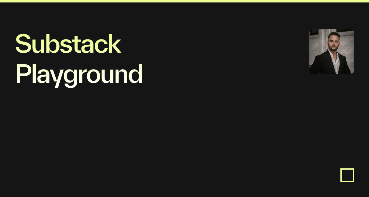 Substack Playground - Codesandbox