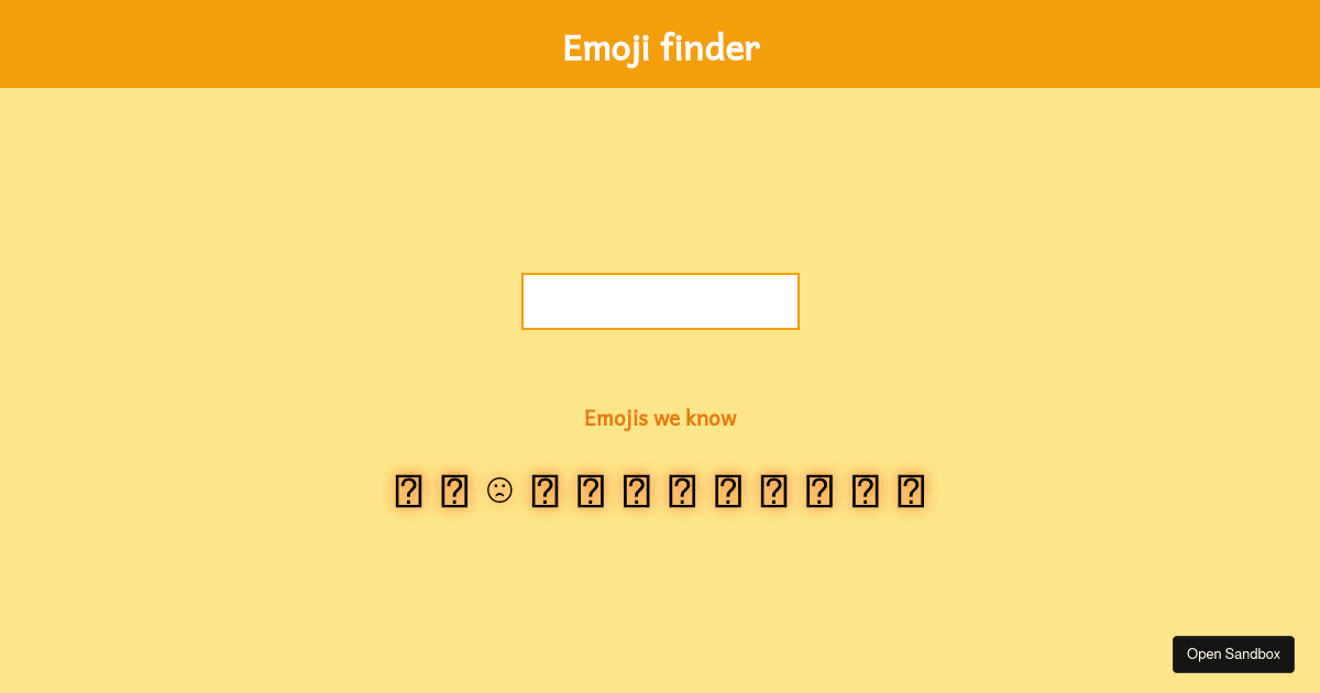 emojifinder - Codesandbox