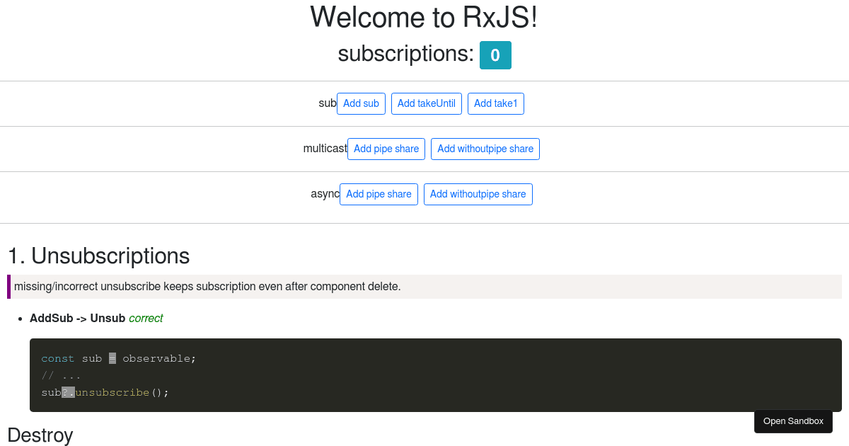 Angular 11 Playground (forked) - Codesandbox