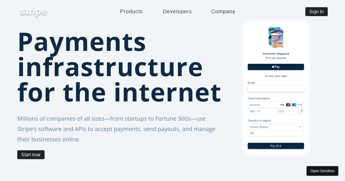 Stripe - Codesandbox