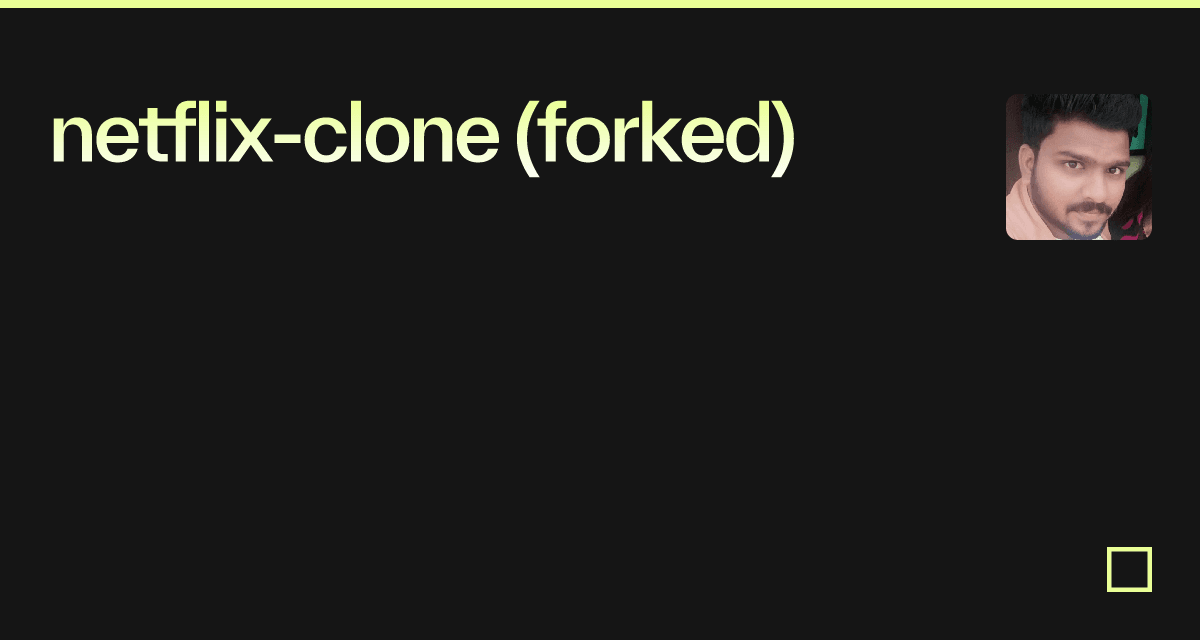 netflix-clone (forked) - Codesandbox