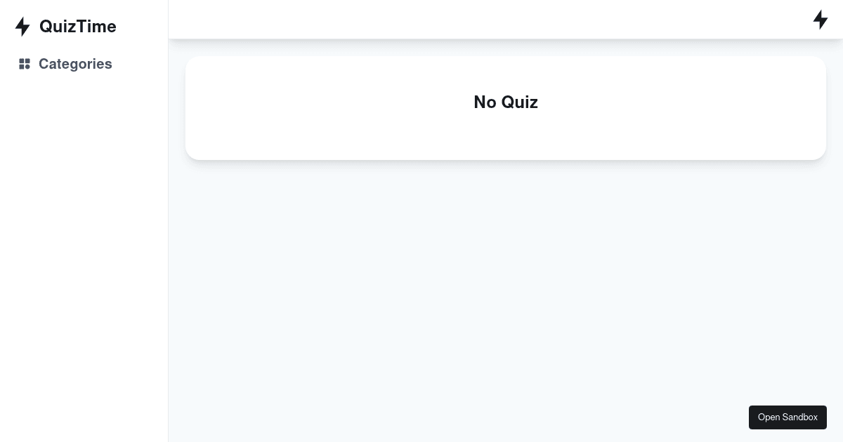 quiz - Codesandbox