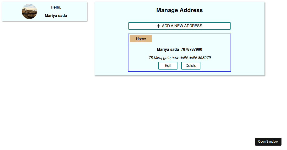 address-management-new (forked) - Codesandbox