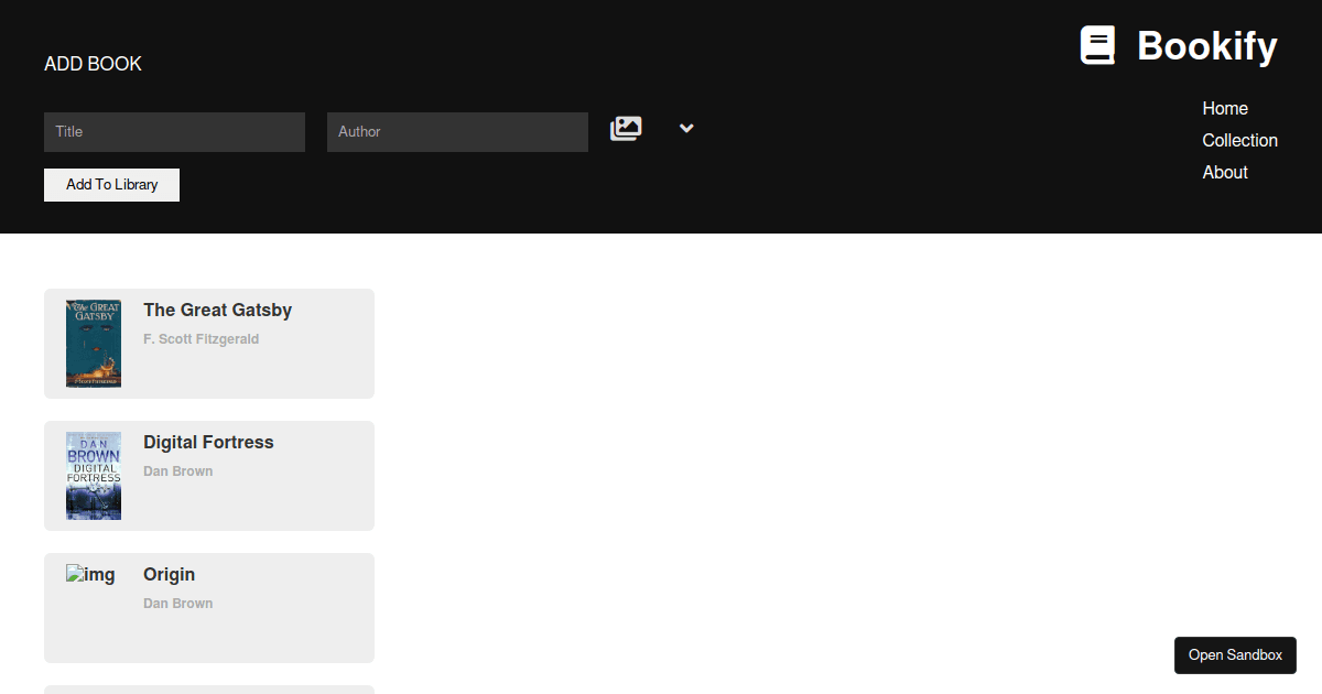 urielbitton/bookify-app - Codesandbox