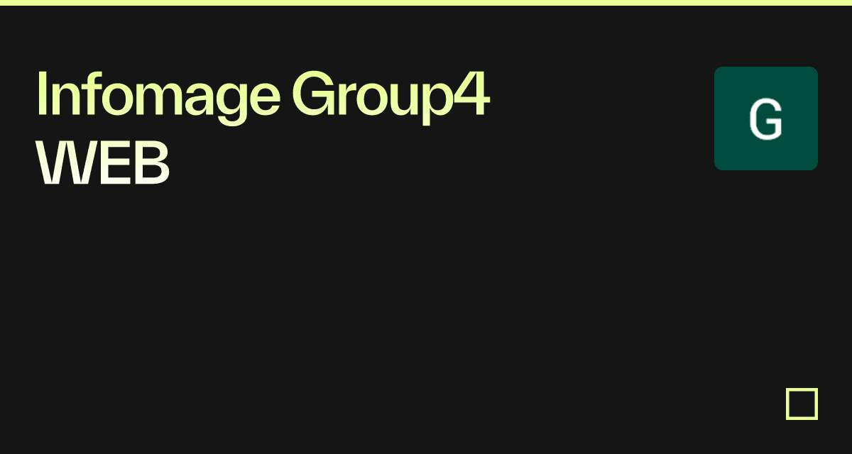 Infomage Group4 WEB - Codesandbox