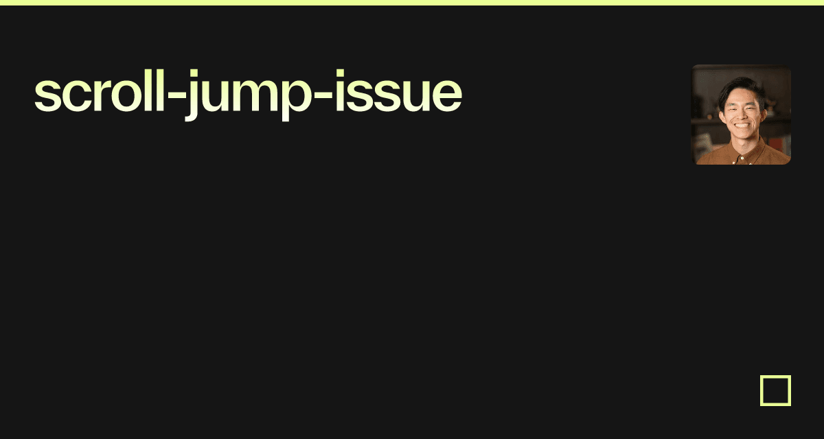 scroll-jump-issue - Codesandbox