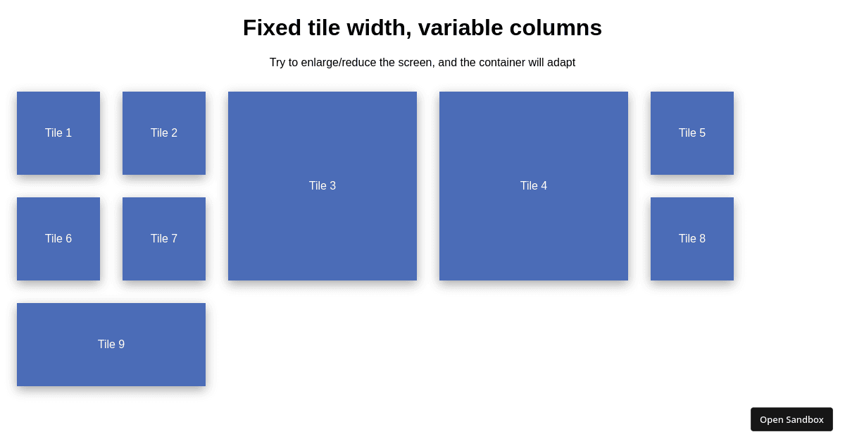 react-tiles-dnd-responsive (forked) - Codesandbox