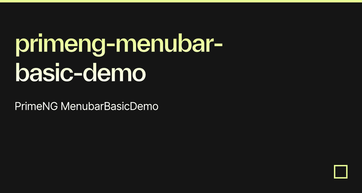 primeng-menubar-basic-demo - Codesandbox