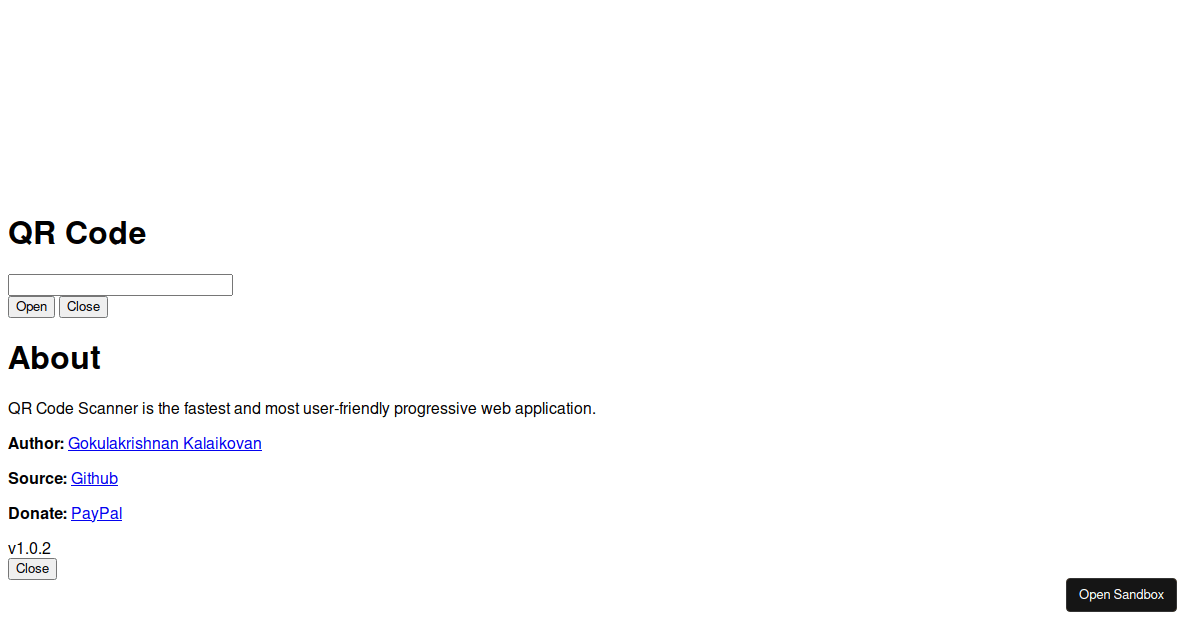 qr-code-scanner - Codesandbox