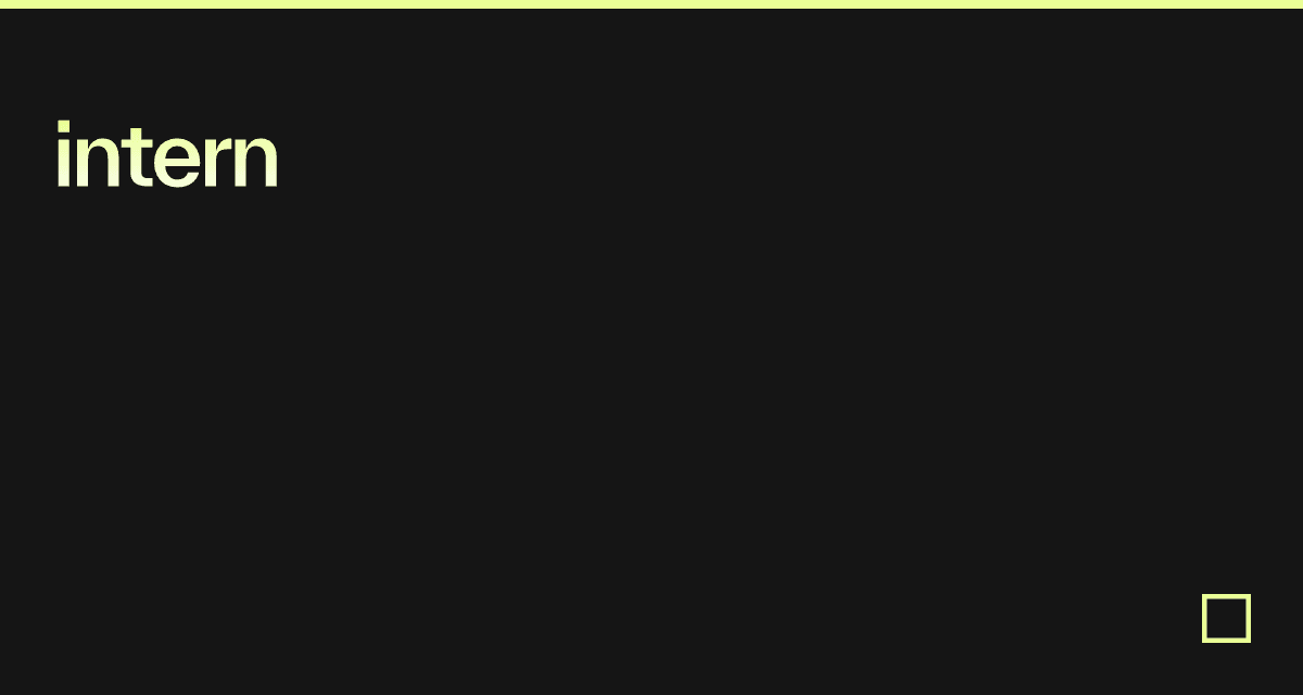intern - Codesandbox