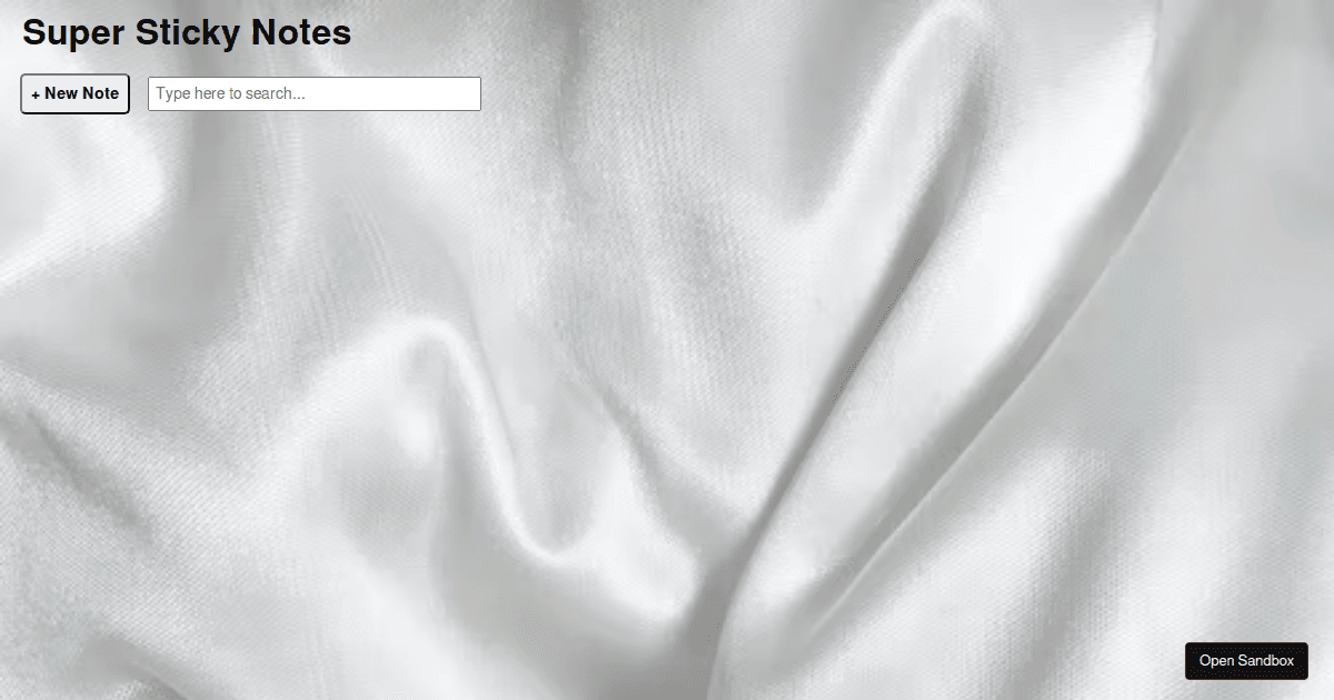 sticky-notes - Codesandbox