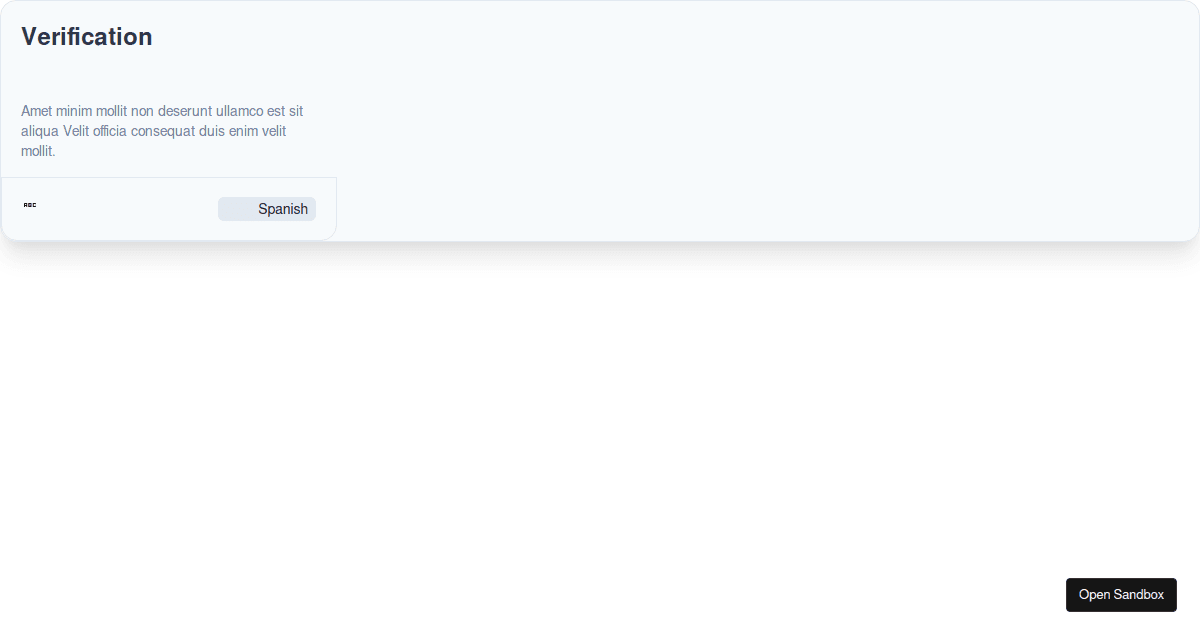 React Forked Codesandbox