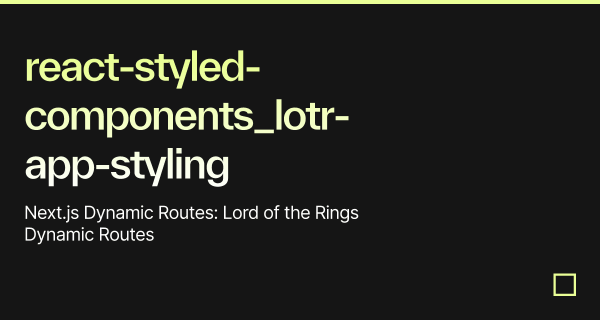 react-styled-components_lotr-app-styling - Codesandbox react-styled-components_lotr-app-styling - Codesandbox
