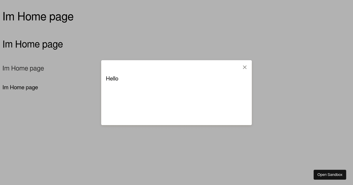 React Standard Codesandbox
