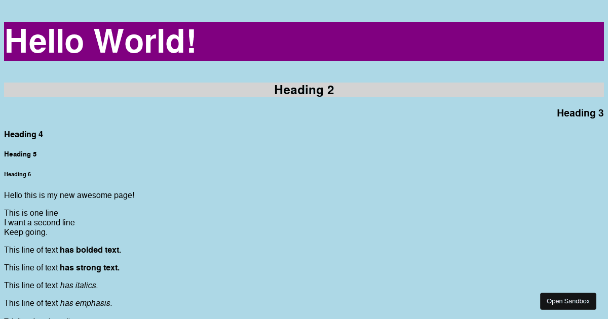 Demo Website - Codesandbox