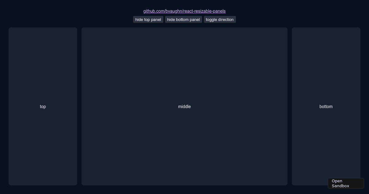 react-resizable-panels (forked) - Codesandbox react-resizable-panels (forked) - Codesandbox