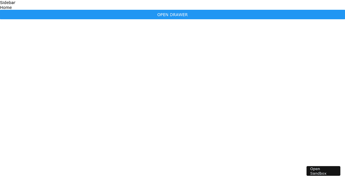 React Navigation Forked Codesandbox