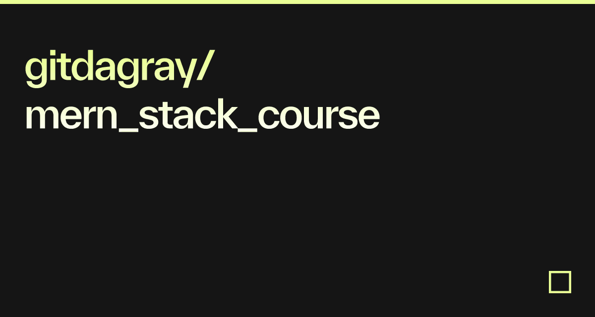 gitdagray/mern_stack_course - Codesandbox