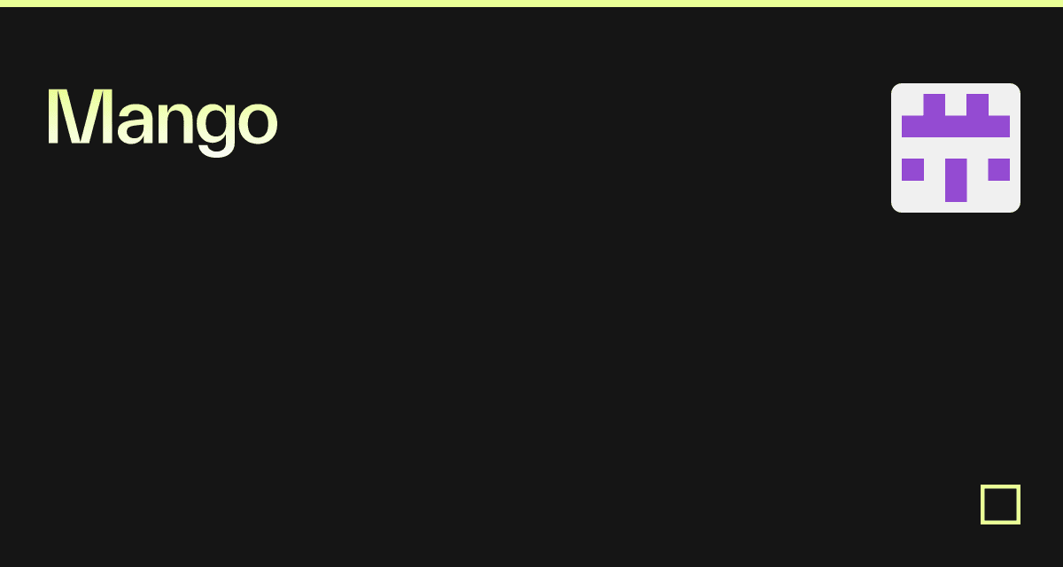Mango - Codesandbox
