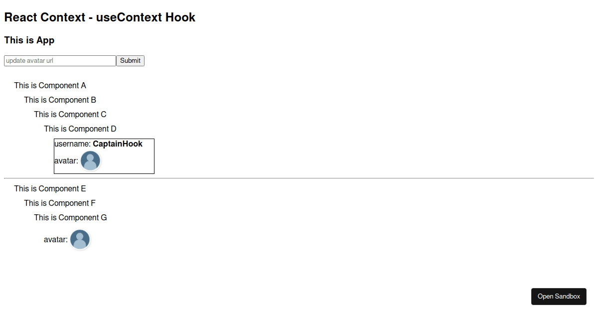 useContext - Demo Solution - Codesandbox