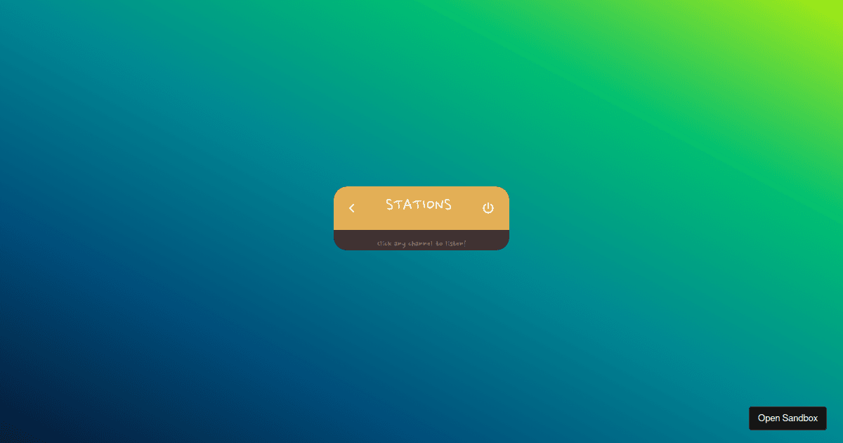 radio-app - Codesandbox