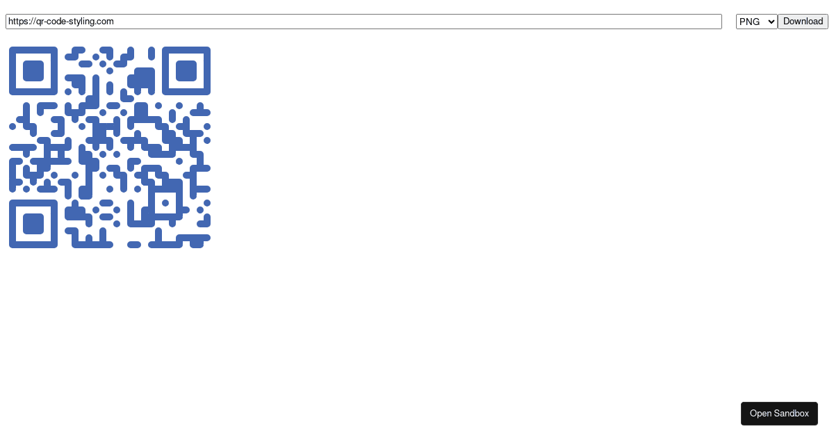 qr-code-styling-react-example (forked) - Codesandbox