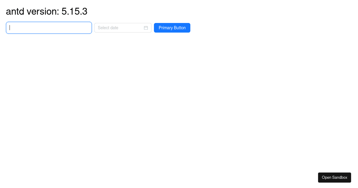 antd reproduction template (forked) - Codesandbox